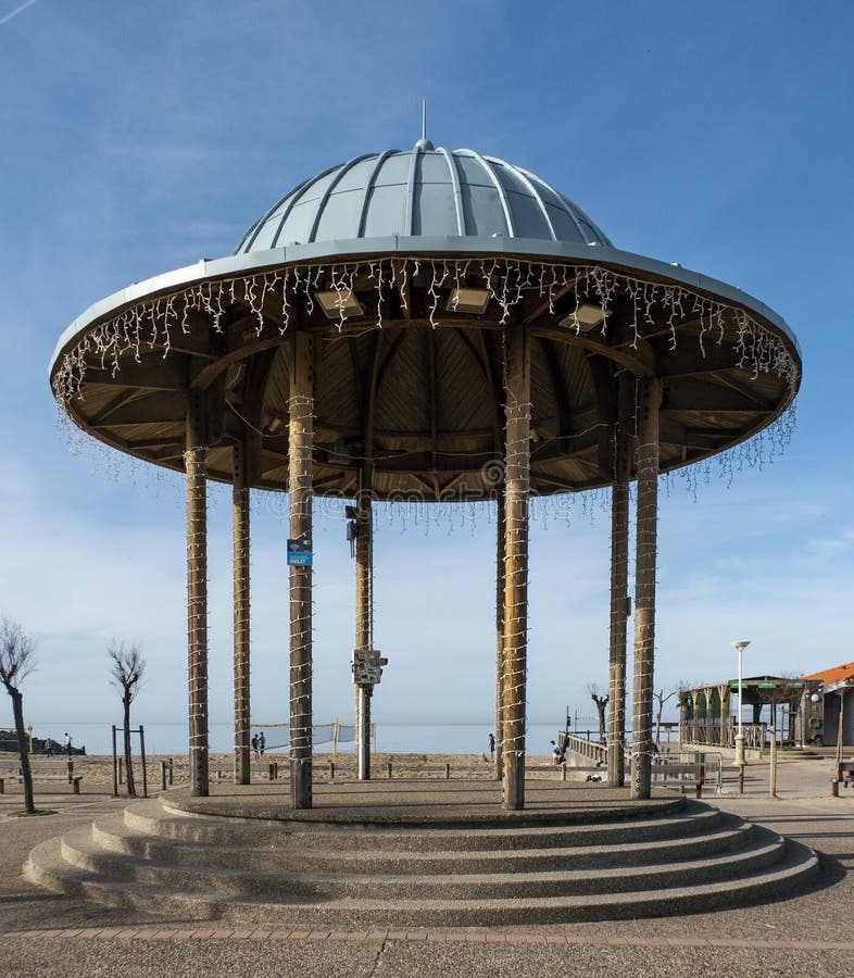 The bandstand in the park stock photo. Image of anglet - 274112754