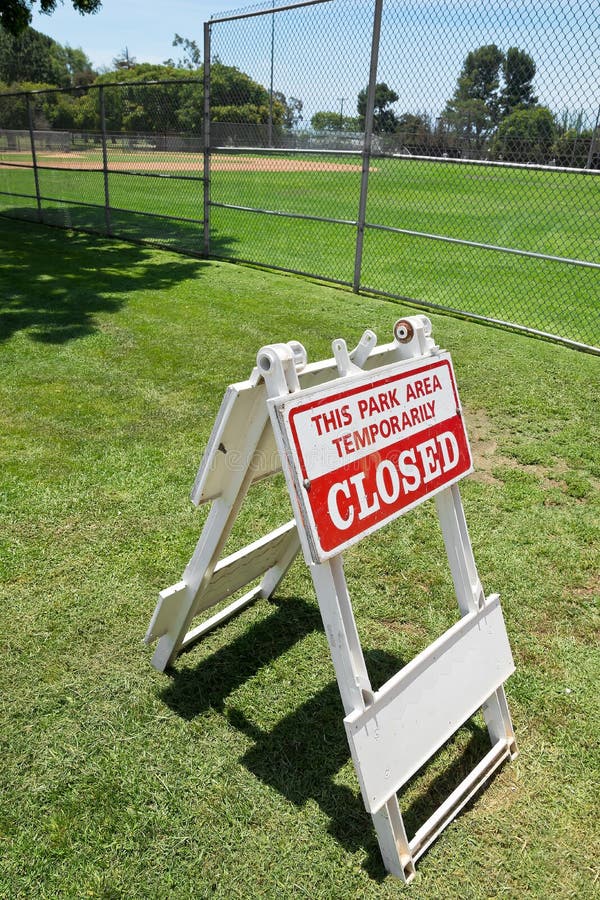 Park Area Closed stock image. Image of equipment, infield - 57292457