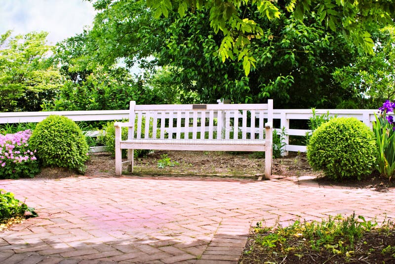 Park bench stock image. Image of green, nature, lawn, bench - 9496805