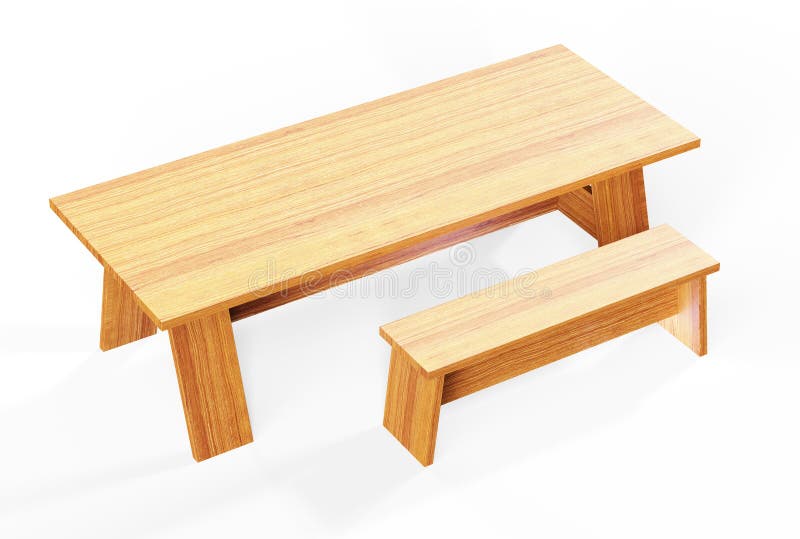 Park Bench Arc on a White Background. Front View. 3d Render Imag Stock ...