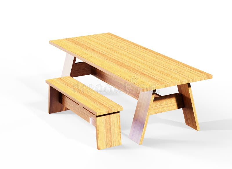 Park Bench Arc on a White Background. Front View. 3d Render Imag Stock ...