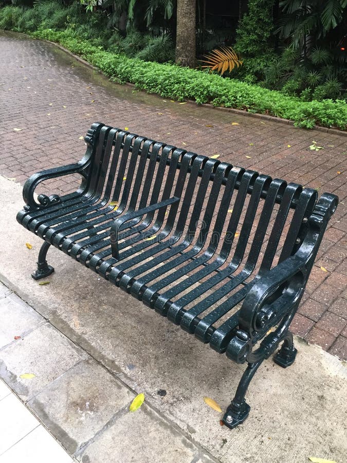 Park bench stock photo. Image of bench, complex, housing - 53647150