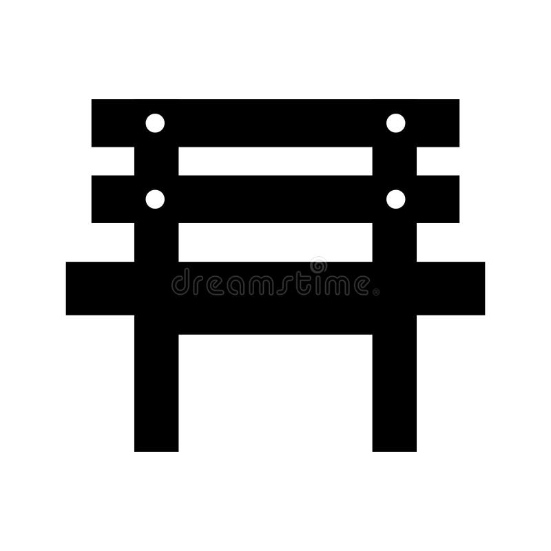 Park bench icon image stock illustration. Illustration of metal - 83974908