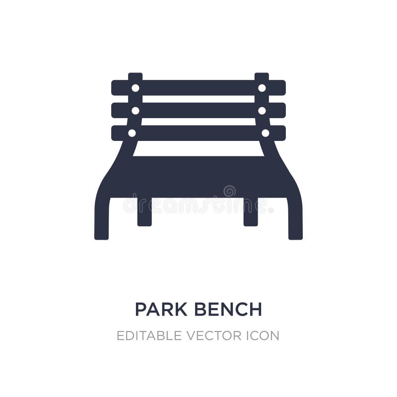 Park Bench Icon on White Background. Simple Element Illustration from ...