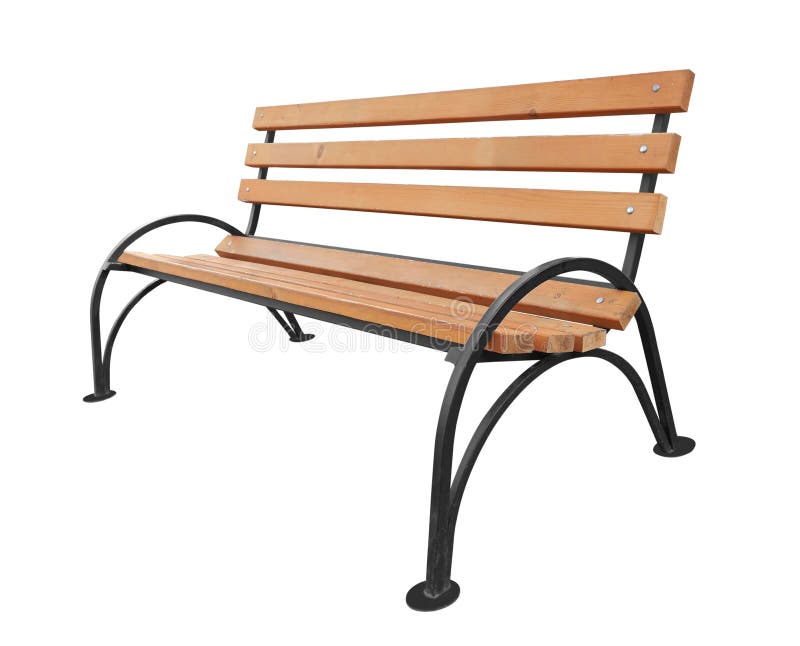 Park bench isolated stock photo. Image of plank, isolated - 89795792