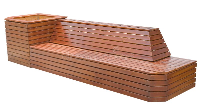 Park Bench Isolated on White Stock Image - Image of park, leisure ...