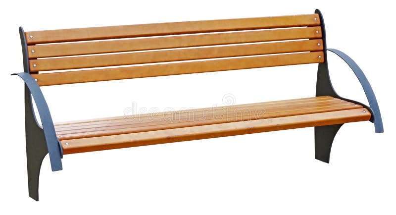 Park Bench Isolated on White Stock Photo - Image of park, cutout: 109994834