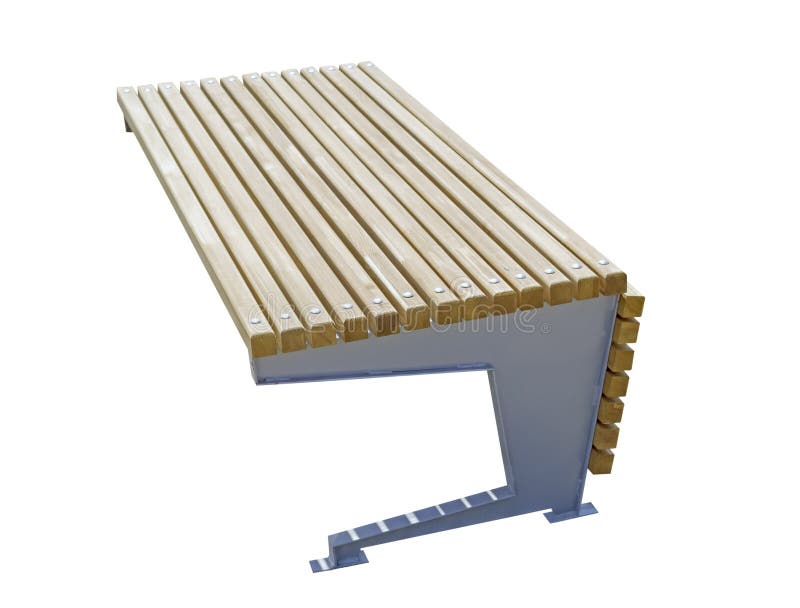 Park Bench Isolated on White Stock Photo - Image of isolated, park ...