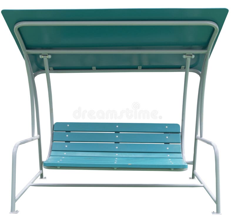 Park Bench Isolated on White Stock Image - Image of decoration, color ...