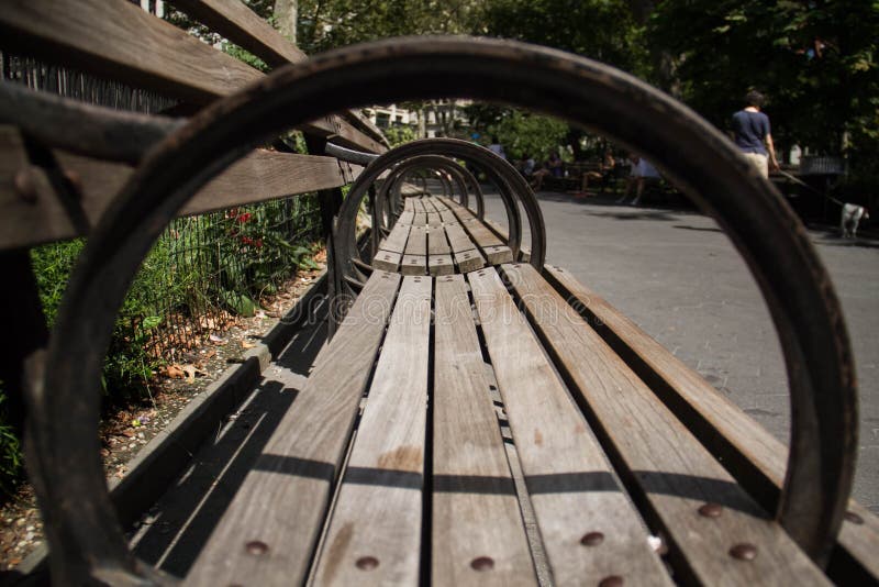 Park bench at side view stock photo. Image of outdoor - 89864450