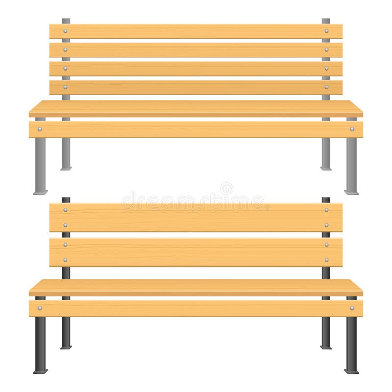 Park Bench Vector Design Illustration Isolated on White Background ...