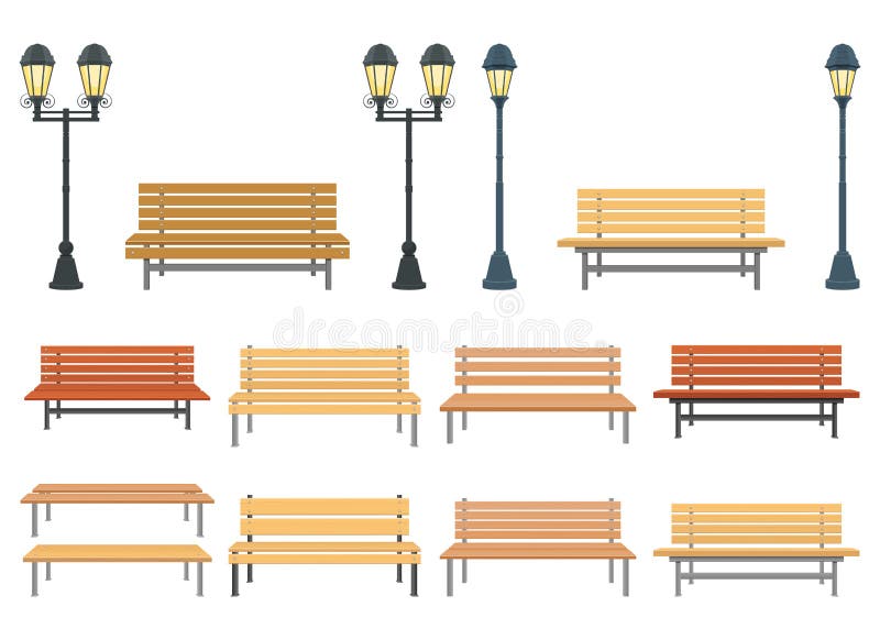Park Bench Vector Design Illustration Isolated on White Background ...