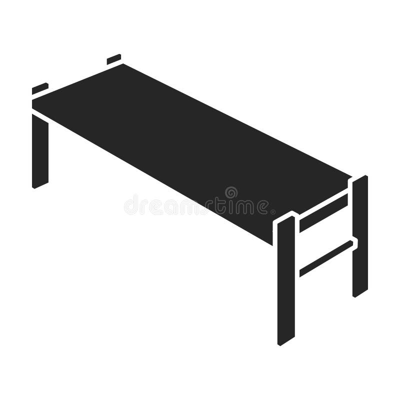 Park Bench Vector Icon.Black.simple Vector Icon Isolated on White ...