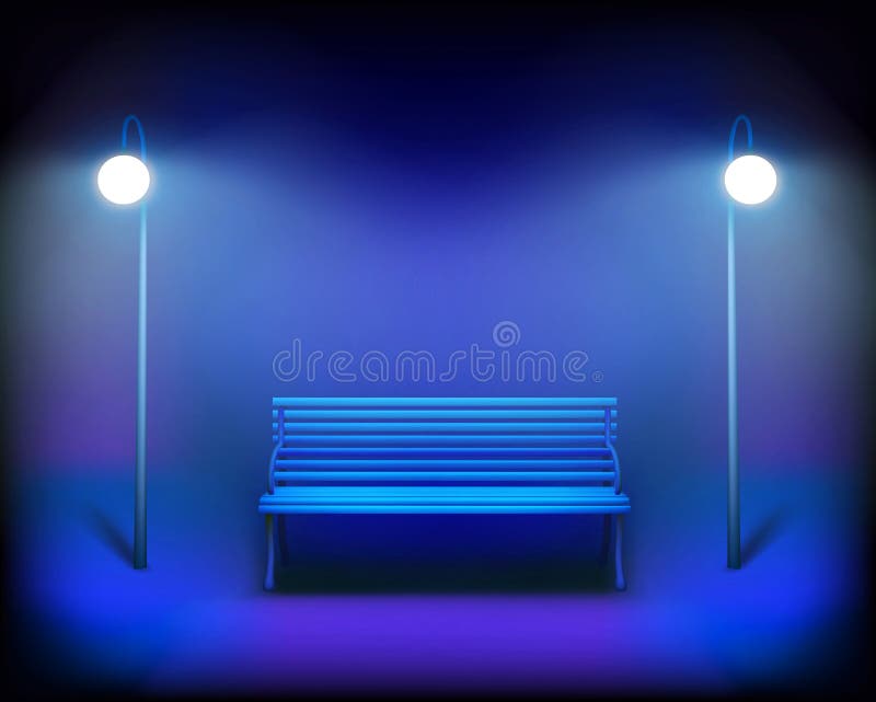 Park Bench. Vector Illustration. Stock Vector - Illustration of bench ...