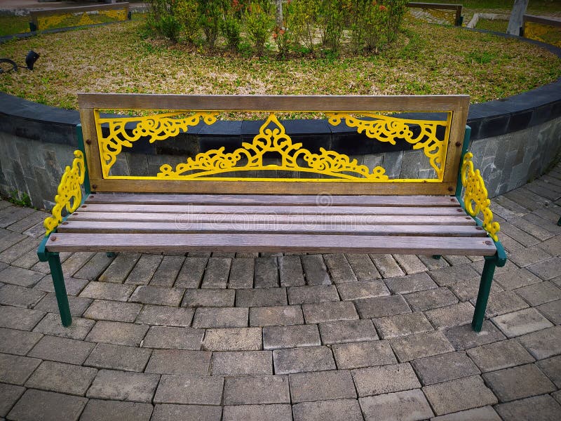Park Bench Where Visitors Relax Stock Image - Image of park, relax ...