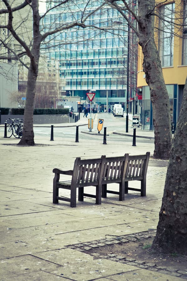 Park bench stock image. Image of open, shade, buildings - 31809141