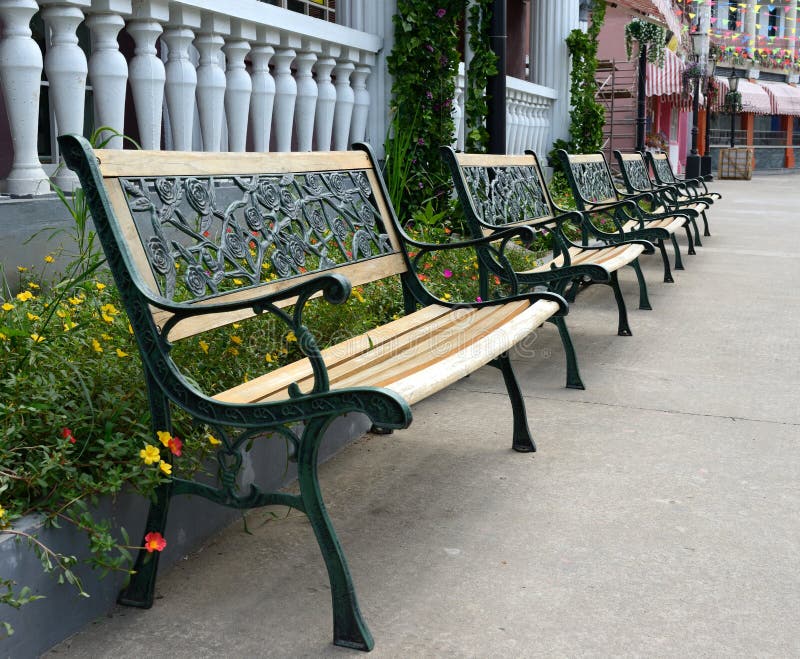 Park Benches stock image. Image of chair, bench, watch - 34369515