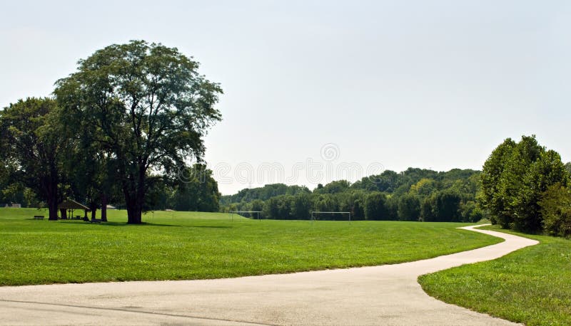 Park Bike Path stock photo. Image of ohio, grass, outdoor - 10688248