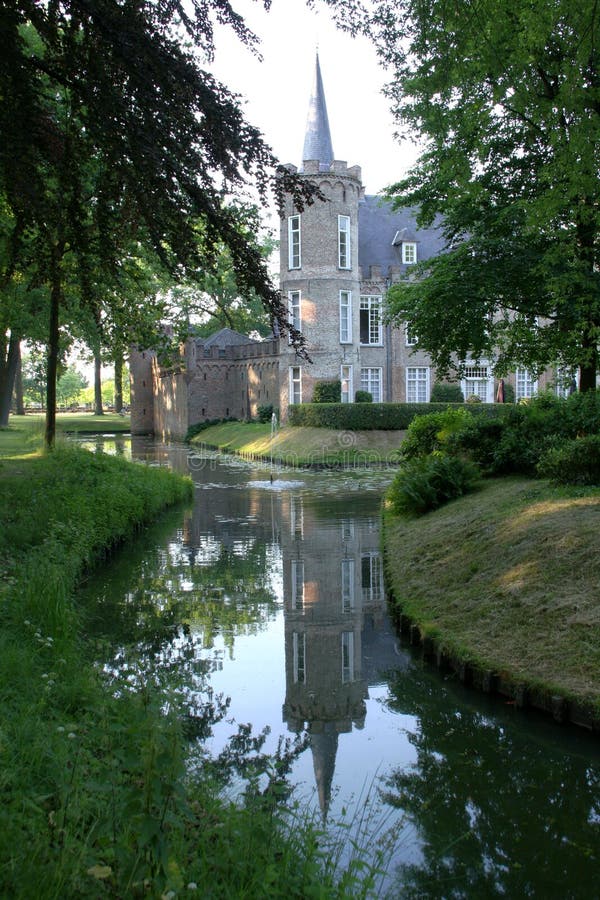 Dutch Landscape- Castle Croy - Laarbeek Stock Photo - Image of ...