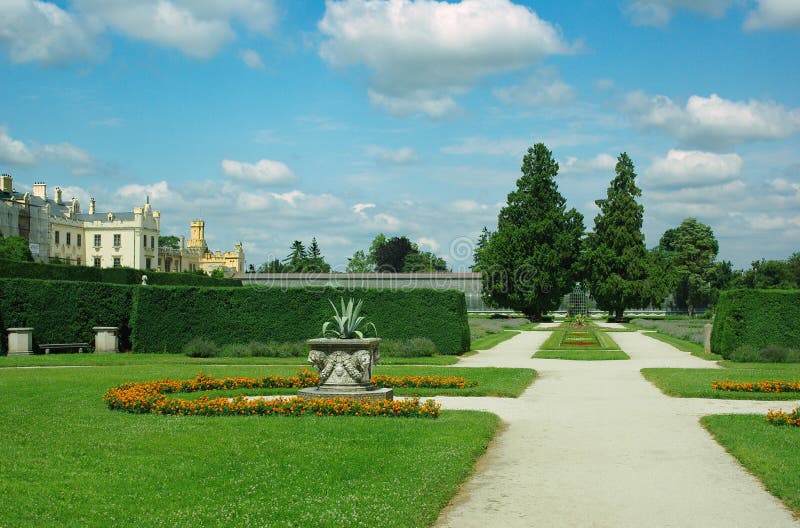 Park at Castle Lednice stock image. Image of plot, historical - 15850831