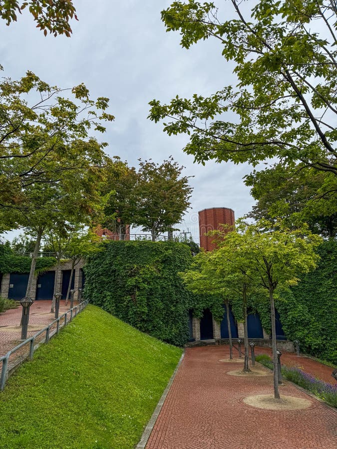 Park in the Center of the City Stock Photo - Image of yard, shrub ...