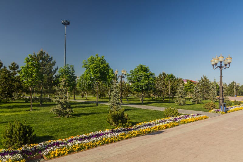 Park in the Center of Samarkand, Uzbekist Stock Image - Image of summer ...