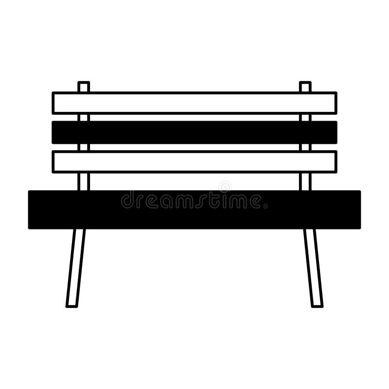 Park chair isolated icon stock vector. Illustration of comfortable ...
