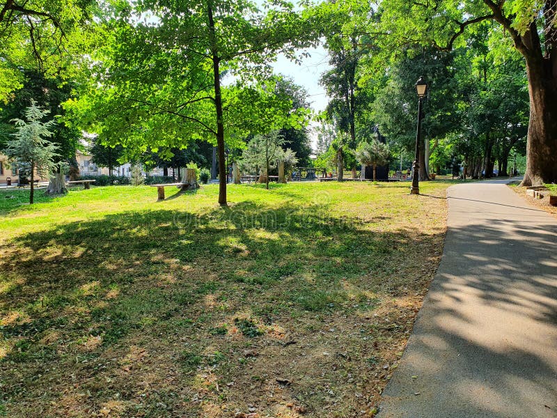 Park in City of Dugo Selo stock image. Image of city - 227308549