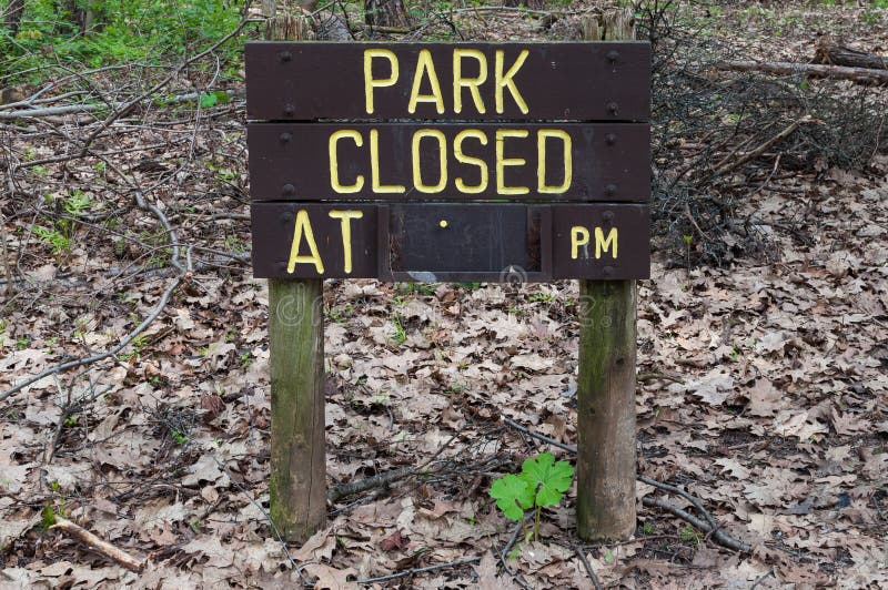 Yellowstone National Park, USA Stock Photo - Image of sign, wooden ...