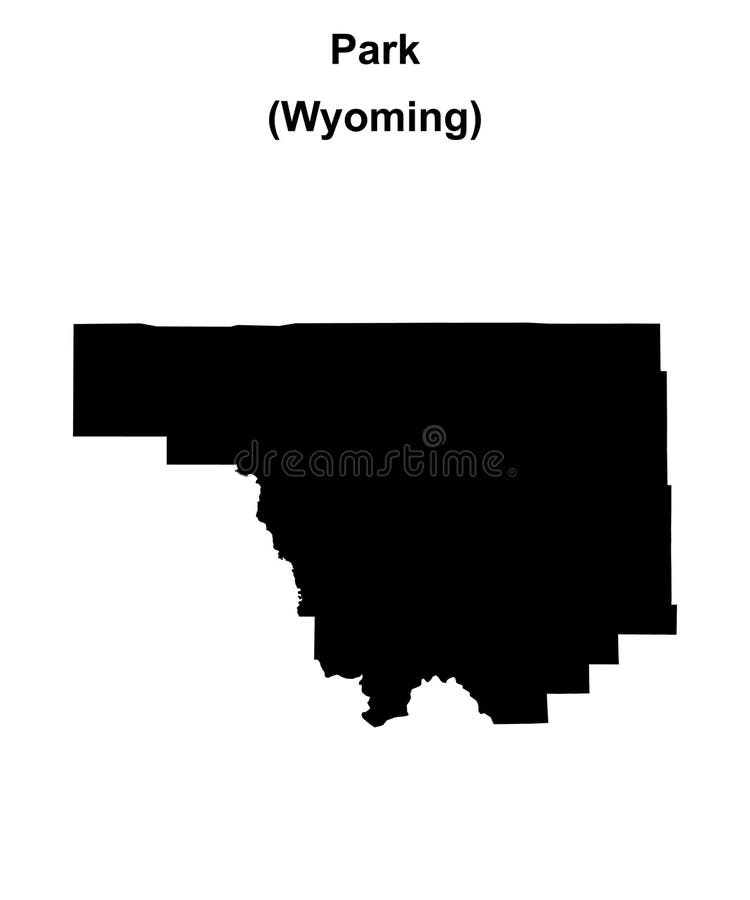 Park outline map stock vector. Illustration of contour - 361878442