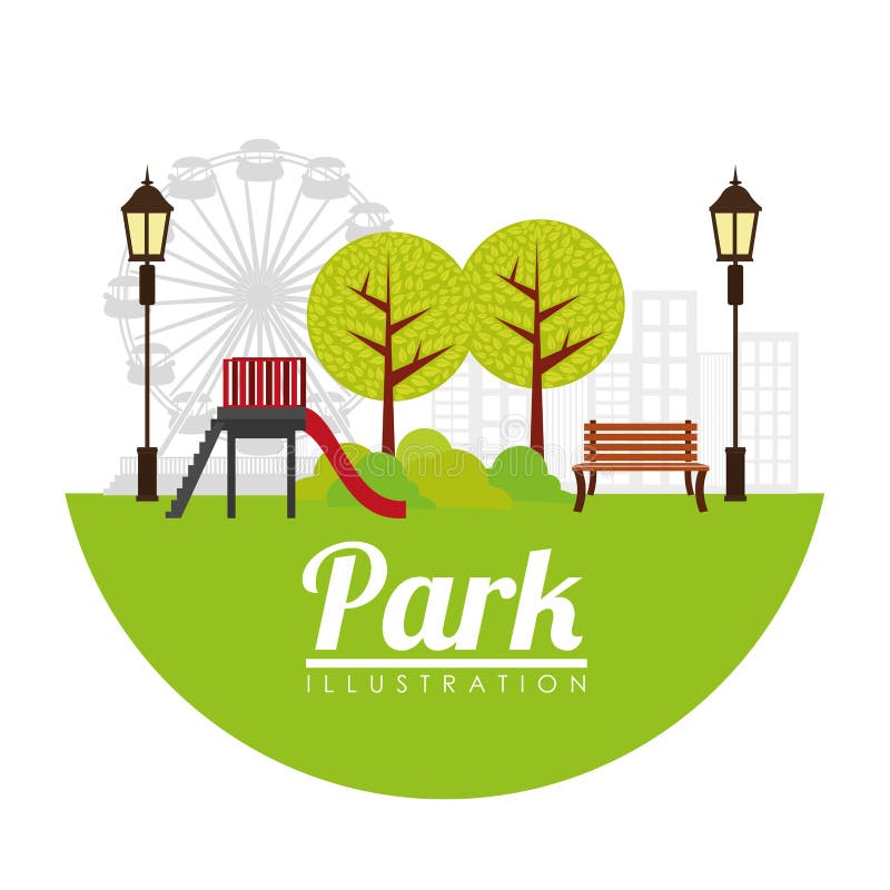 Park design stock vector. Illustration of little, park - 59986080