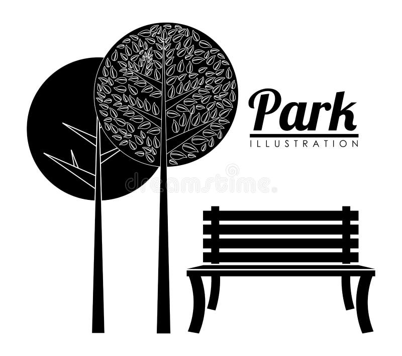 Park Design, Vector Illustration. Stock Vector - Illustration of nature ...