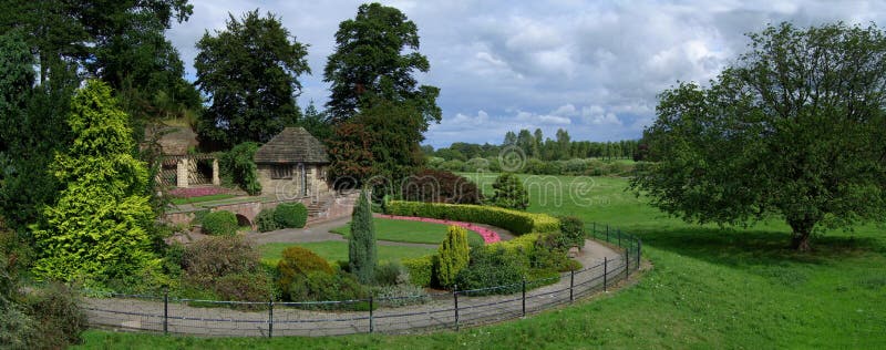 Park and Gardens Panorama stock image. Image of plants - 11928607