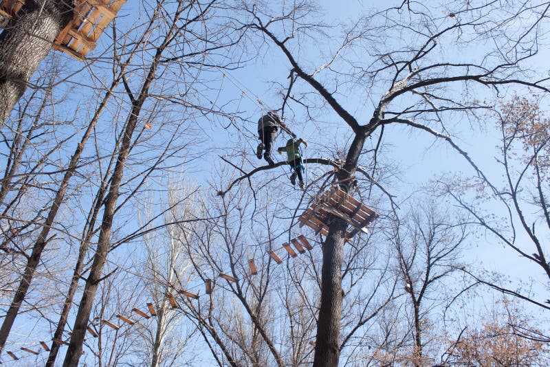 Park high-rise extreme stock image. Image of rope, stone - 87376045