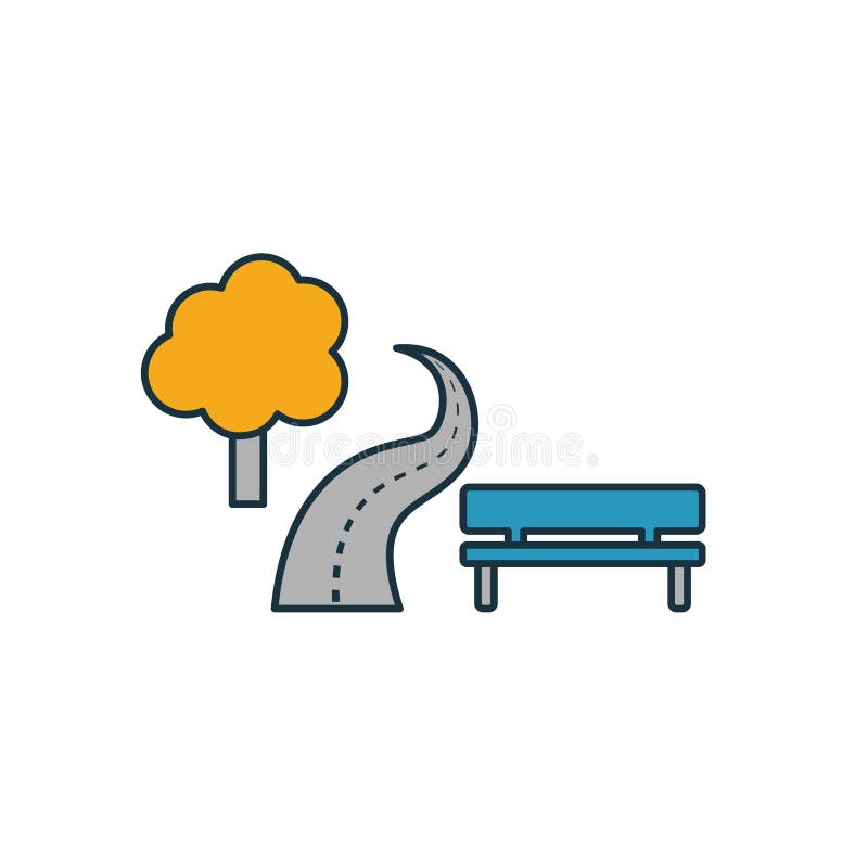 Park Icon. Simple Element Illustration. Park Outline Icon Design from ...