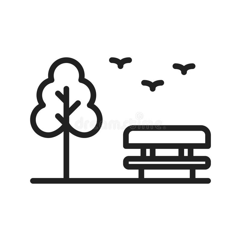 Park icon vector image. stock vector. Illustration of icon - 278318864