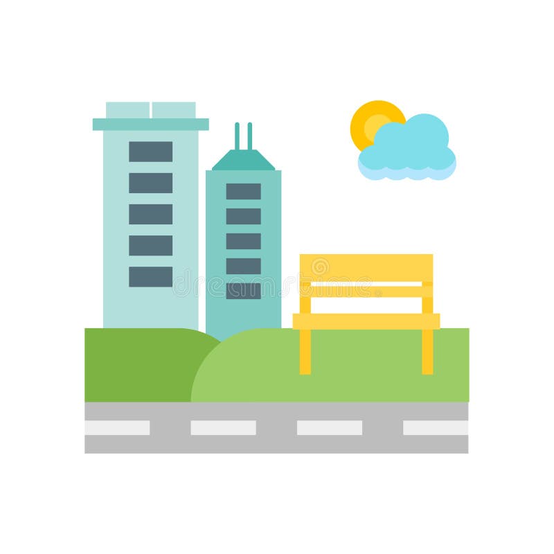 Park Icon Vector Sign and Symbol Isolated on White Background, Park ...