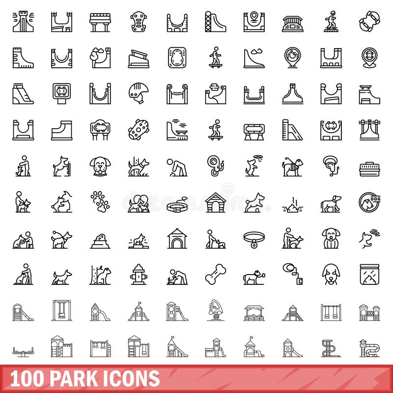 Walk Park Line Icons Stock Illustrations – 199 Walk Park Line Icons ...