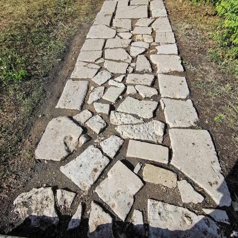 Park Infrastructure, Landscape Design. Walking Paths, Green Lawns with ...