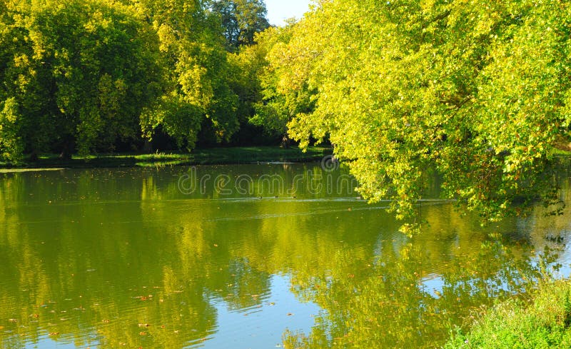 The Park Jean-Jacques Rousseau in Ermenonville Stock Image - Image of ...