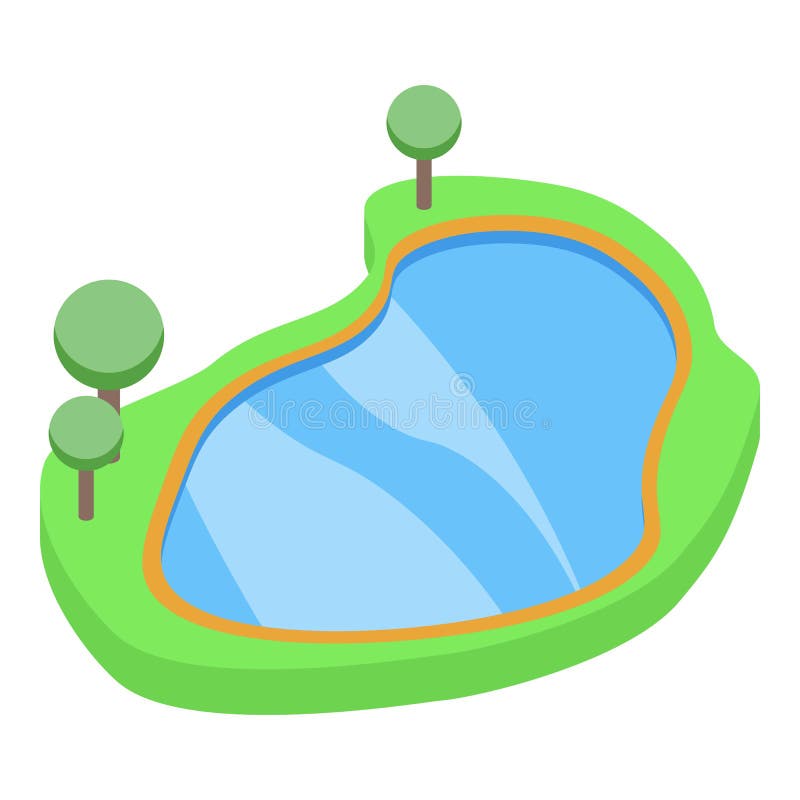 Park Lake Icon Isometric Vector. Underwater Jump Stock Vector ...