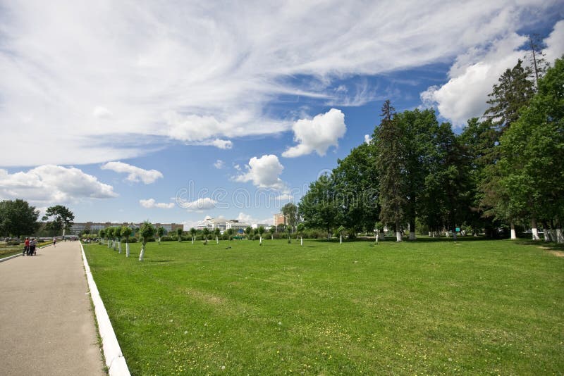 Park landscape stock photo. Image of plot, clouds, outdoor - 6180766