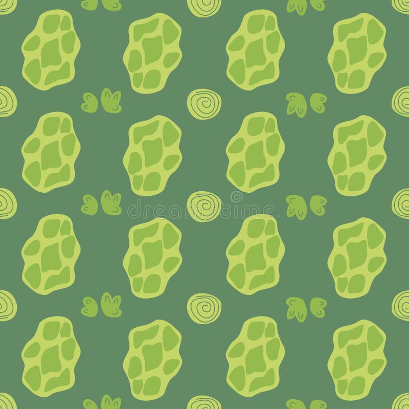 Park Landscape Top View Seamless Pattern. Trees Endless Background ...