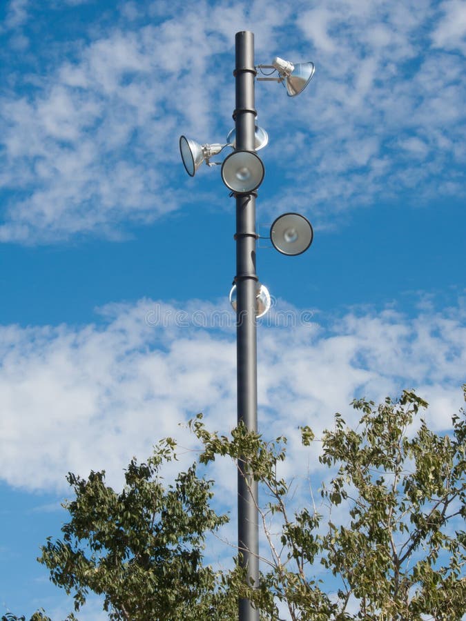Park lighting pole stock image. Image of pole, bright - 44424775