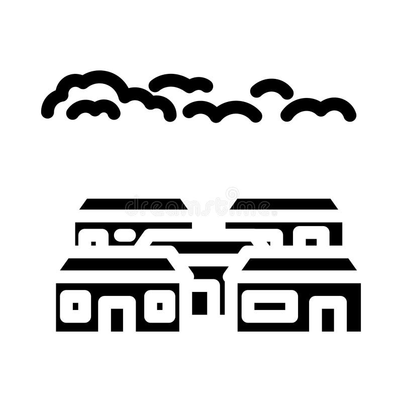 Park Mobile Home Glyph Icon Vector Illustration Stock Vector ...