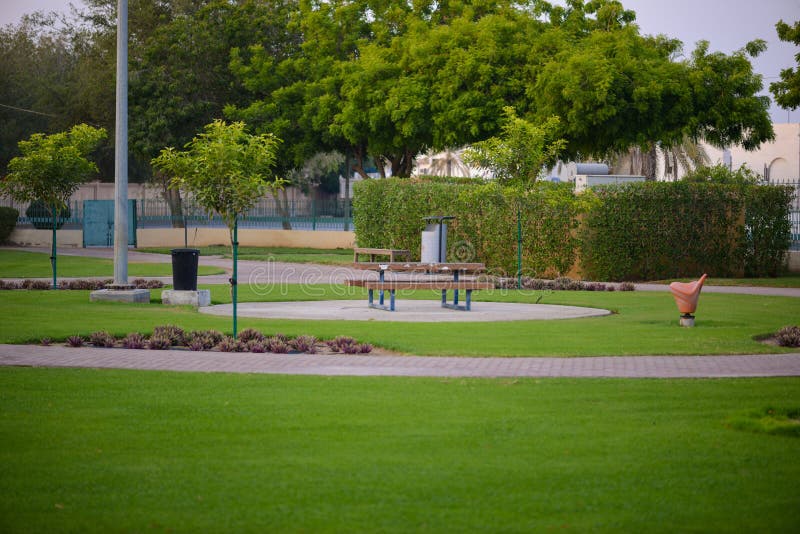 Park in Muscat, Oman stock image. Image of nature, relaxation - 185732495