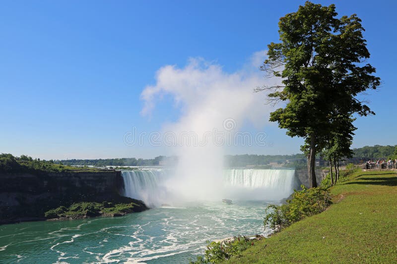 In the Park on Niagara River Stock Photo - Image of scenery, waterfalls ...