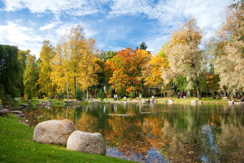 Park in october stock image. Image of scenery, october - 61615209