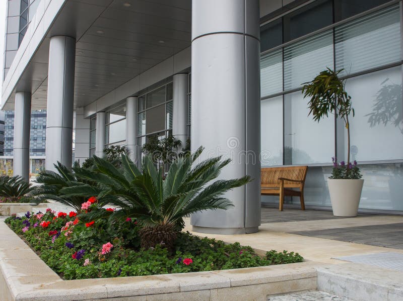 Park and office design stock photo. Image of wall, office - 143129746