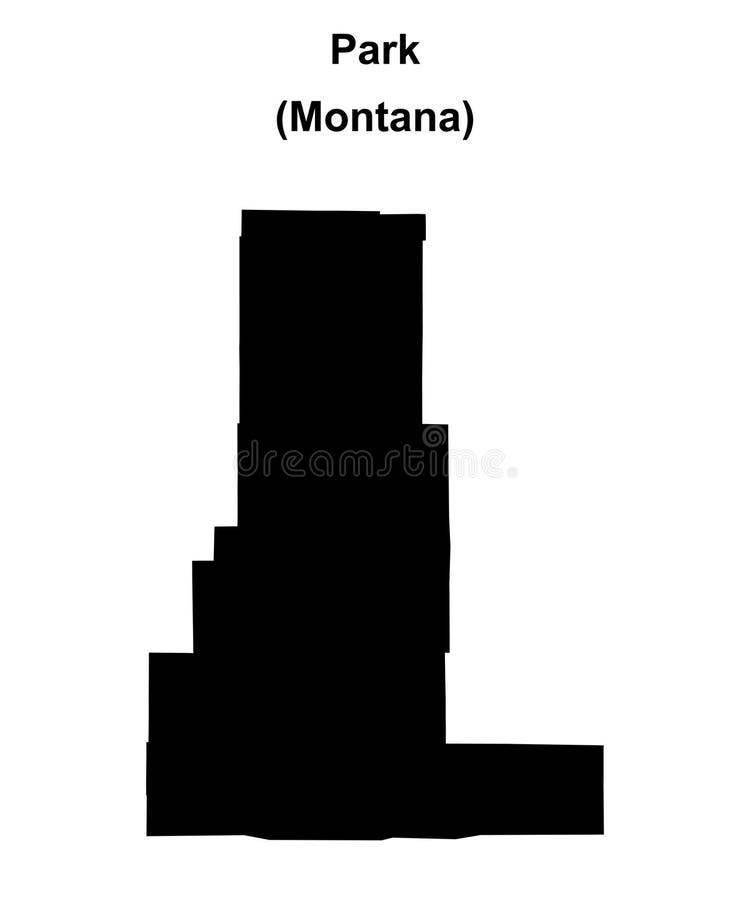 Park outline map stock vector. Illustration of boundaries - 361722147